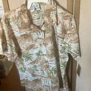 Tops | Tropical Print Ladies Shirt Medium | Poshmark